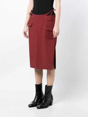 HELIOT EMIL Cut-out Detailing Midi Skirt
