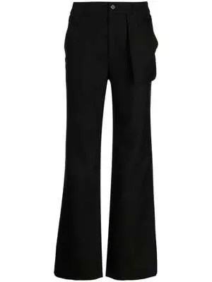 Feng Chen Wang Black Wash Bottoms For Women