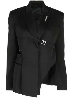 HELIOT EMIL Logo-plaque Asymmetric Blazer