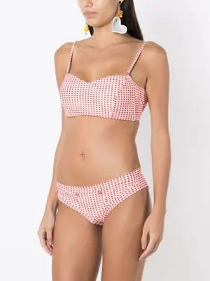 AMIR SLAMA Check-print Bikini