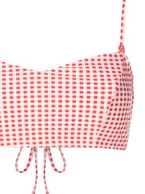 AMIR SLAMA Check-print Bikini