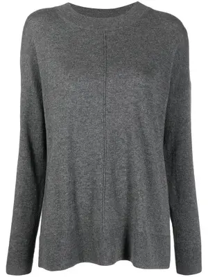 Chinti & Parker Long-sleeve Fine-knit Sweater - Grey