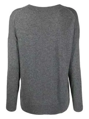 Chinti & Parker Long-sleeve Fine-knit Sweater - Grey