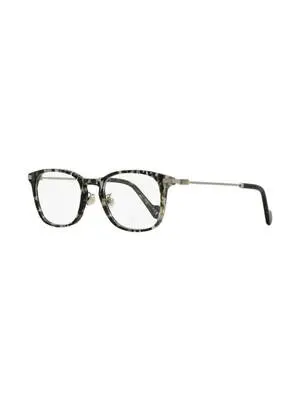 Moncler Tortoiseshell Rectangular-frame Eyeglasses