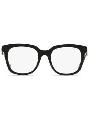 Moncler Square-frame Logo-plaque Glasses - Black