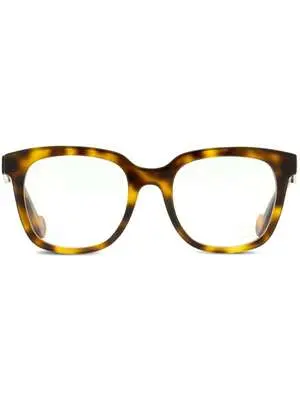 Moncler Tortoiseshell Square-frame Glasses - Brown