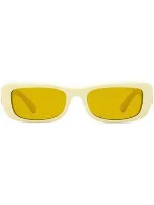 Moncler Minuit Rectangle-frame Sunglasses - Yellow