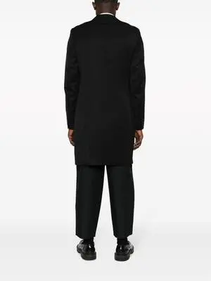 Comme Des Garçons Zip-detailed Wool Coat