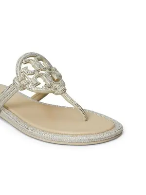 Tory Burch Miller Crystal Flip Flops