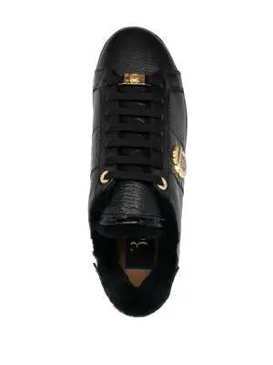 BILLIONAIRE Logo-plaque Leather Sneakers
