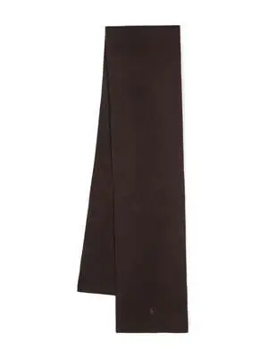 Polo Ralph Lauren Polo Pony Wool Scarf - Brown