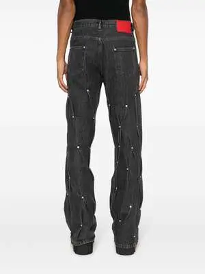 KUSIKOHC Multi-rivet Straight-leg Jeans