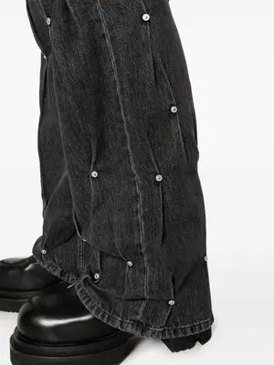 KUSIKOHC Multi-rivet Straight-leg Jeans