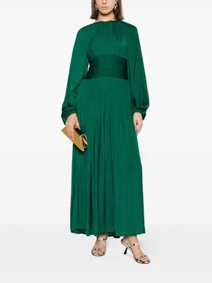 BARUNI Poet-sleeve Flared Maxi Dress