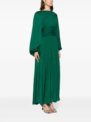 BARUNI Poet-sleeve Flared Maxi Dress