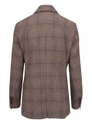 Brunello Cucinelli Single-breasted Checked Blazer