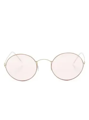 Giorgio Armani Giorgio Armani Round Frame Sunglasses Gold
