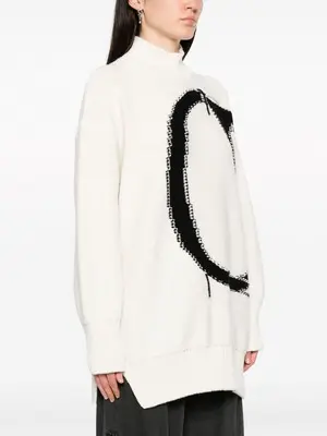Off-White Maxi Logo Jumper - White