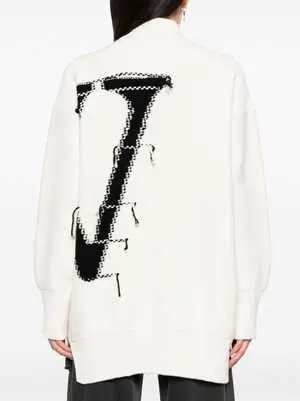 Off-White Maxi Logo Jumper - White