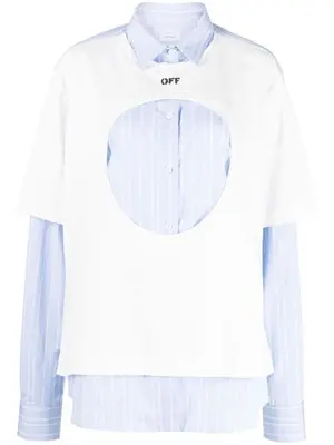 Off-white Layered Tops