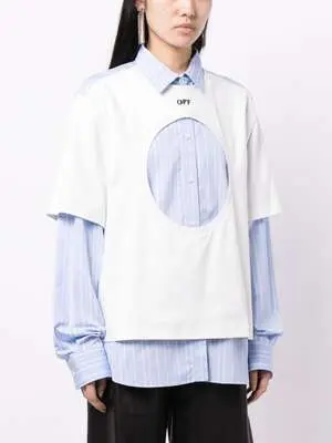 Off-White Meteor Layered Cotton Shirt