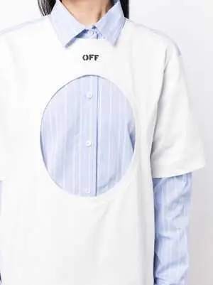 Off-White Meteor Layered Cotton Shirt