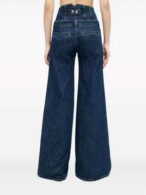 RE/DONE Corset-waist Wide-leg Jeans