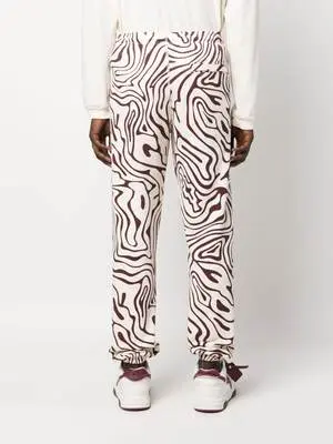 COUNTY OF MILAN Marcelo Burlon Swirl-print Cotton Track Pants