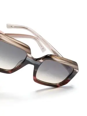 Missoni Square-frame Tortoiseshell-effect Sunglasses