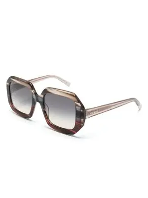 Missoni Square-frame Tortoiseshell-effect Sunglasses