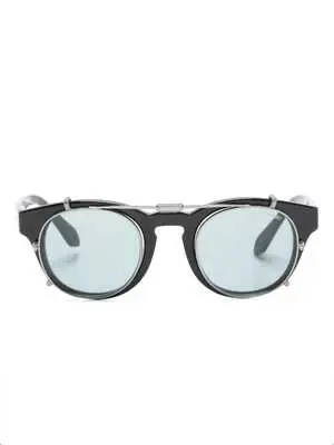 Giorgio Armani Pantos-frame Clip-on Sunglasses - Black