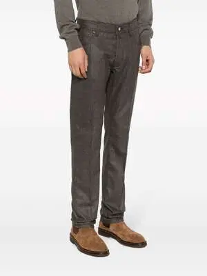 Jacob Cohen Bard Slim-cut Trousers - Brown