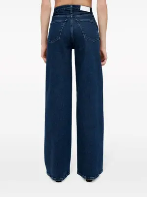 RE/DONE High-rise Wide-leg Jeans