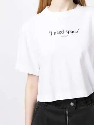 Off-White Slogan-print Cotton T-shirt