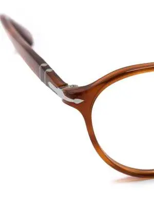Persol Tortoiseshell Round Frame Eyeglasses