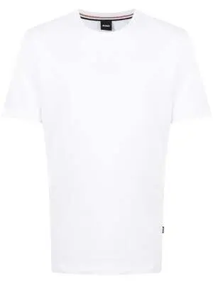 BOSS Cotton-jersey T-shirt With Logo Detail - White
