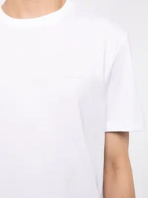 BOSS Cotton-jersey T-shirt With Logo Detail - White