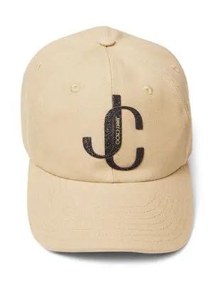 JIMMY CHOO Paxy Logo-appliquéd Baseball Cap