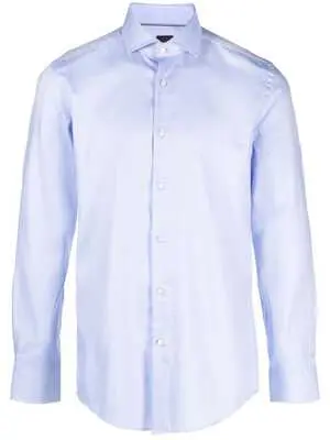 HUGO BOSS Spread-collar Long-sleeve Shirt