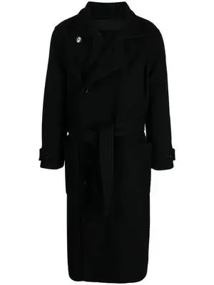LEMAIRE Belted Double-breasted Coat