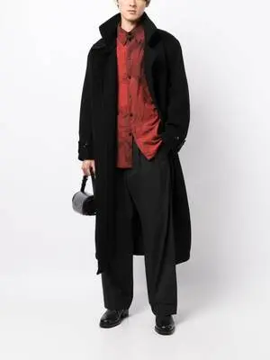 LEMAIRE Belted Double-breasted Coat