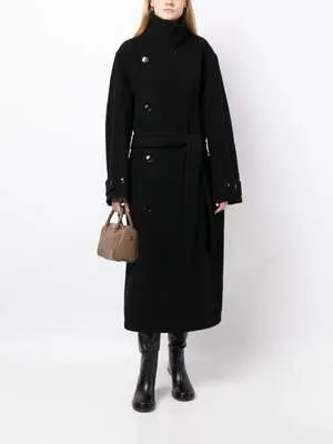 LEMAIRE Belted Double-breasted Coat