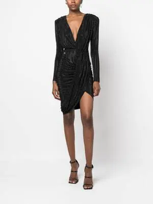 Philipp Plein Crystal-embellished Minidress - Black