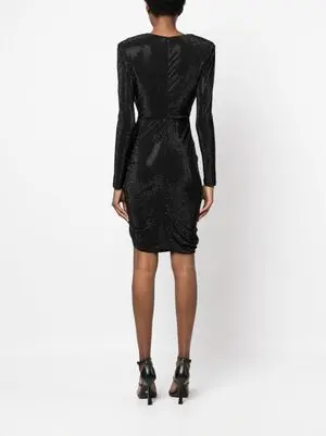 Philipp Plein Crystal-embellished Minidress - Black