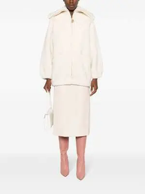 PATOU Logo-embroidered Fleece Jacket