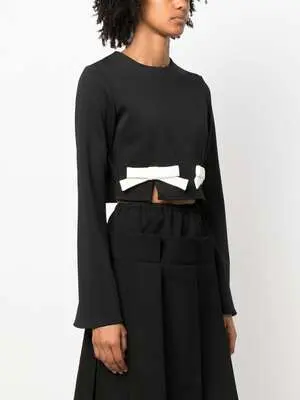 Viktor & Rolf Bow-detail Cropped Top