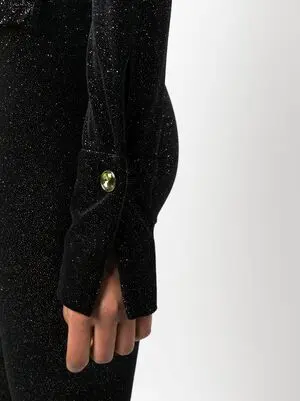 Viktor & Rolf Gathered Glitter Velvet Shirt