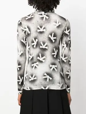 Viktor & Rolf Bow-print Roll-neck Top