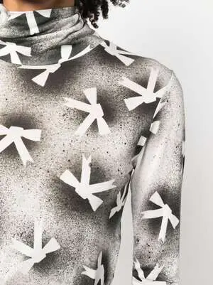 Viktor & Rolf Bow-print Roll-neck Top