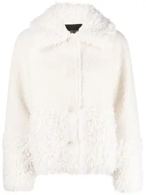 Maje Maje Faux-Shearling Jacket Neutrals